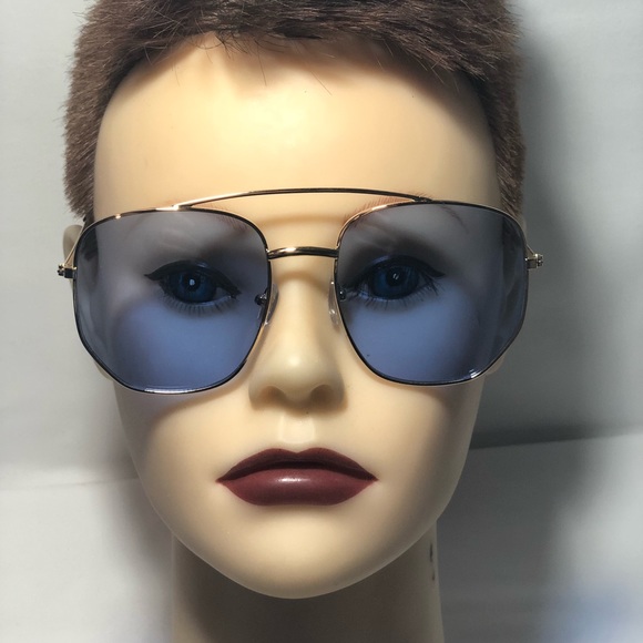 Accessories | Goldblue Lens Pilot Aviator Sunglasses | Poshmark